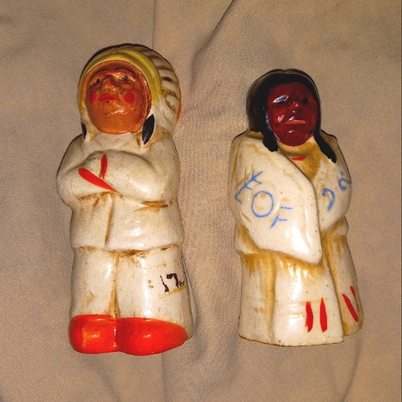 Unbranded | Kitchen | Vintage Native Indian Salt And Pepper Shakers ...
